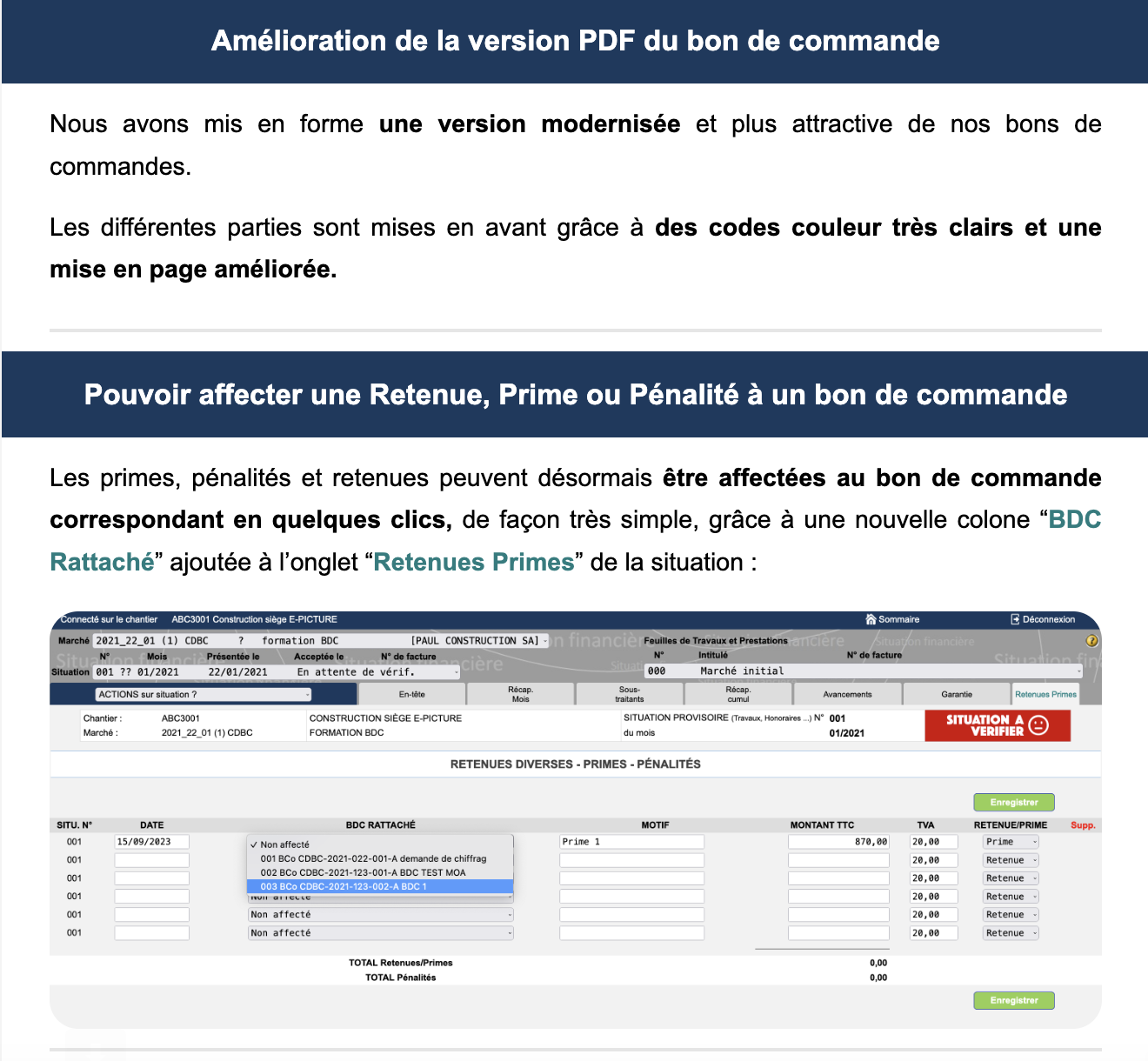 Nouveautés - Les nouvelles fonctionnalités techniques d'Ediflex - 28/09/2023 – Aide Ediflex