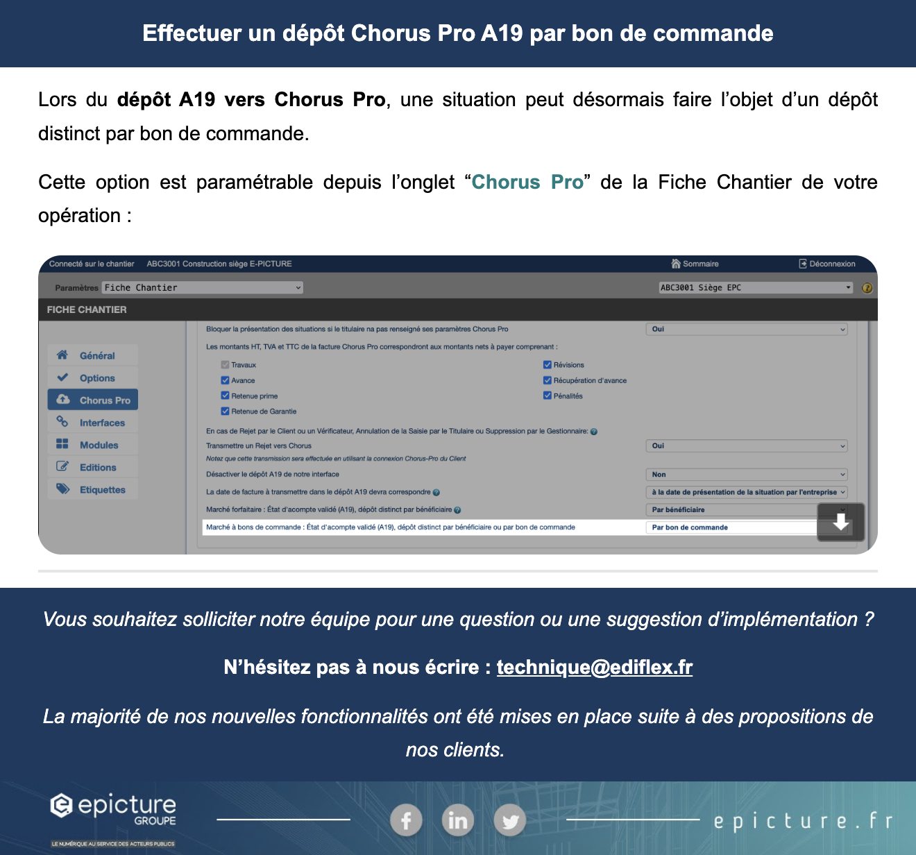 Nouveautés - Les nouvelles fonctionnalités techniques d'Ediflex - 28/09 ...