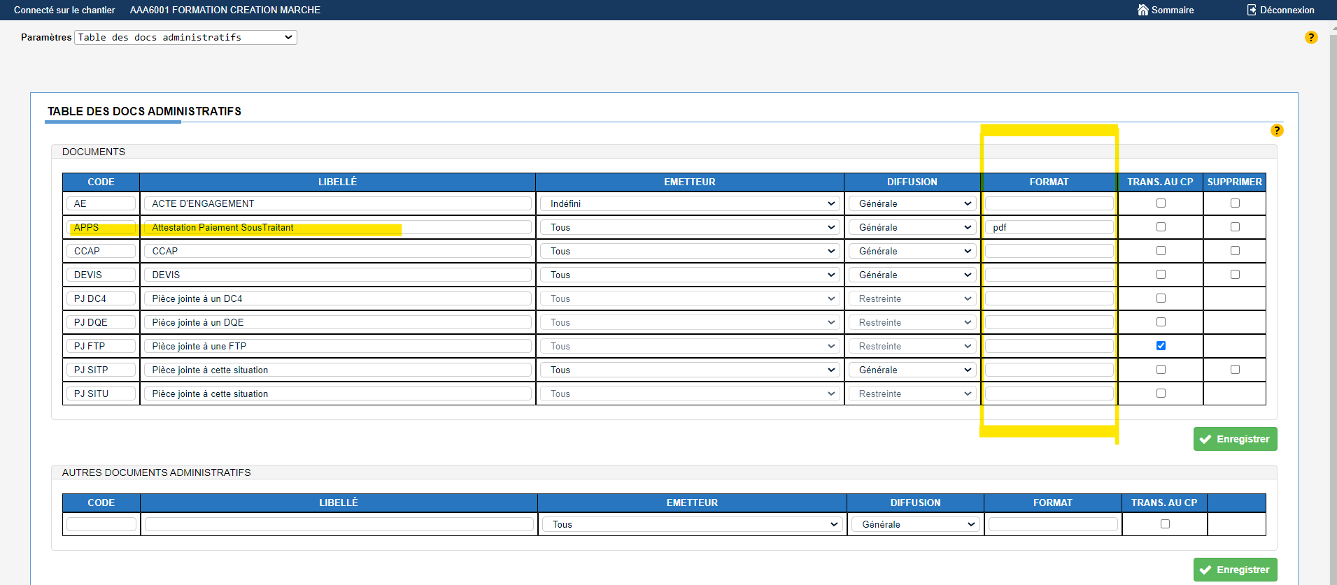 [TABLE DES DOCS ADMINISTRATIFS] - Comment bloquer le format d'un ...