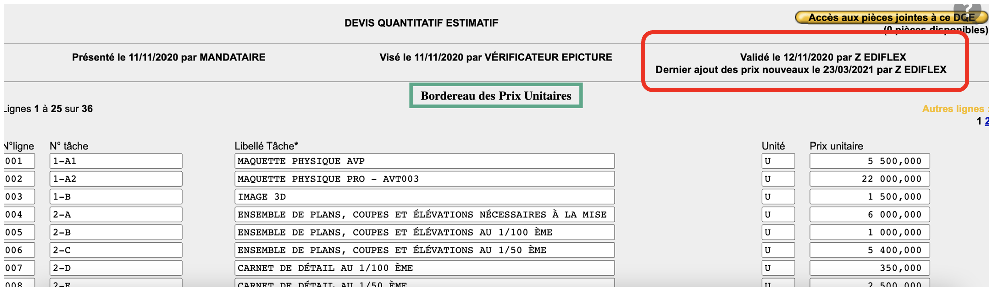 Comment ajouter un prix nouveau dans un BPU? – Aide Ediflex