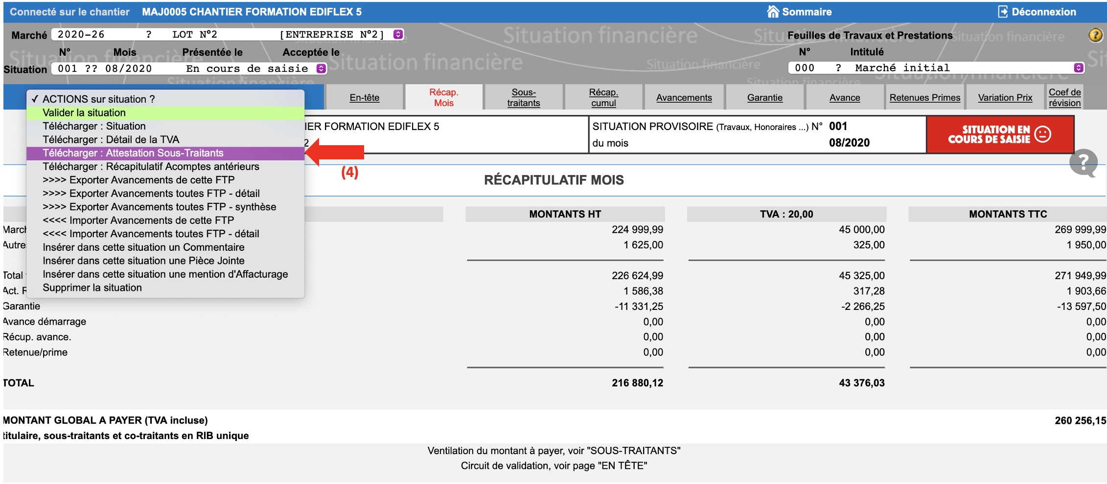 Comment télécharger une attestation de paiement direct? – Aide Ediflex