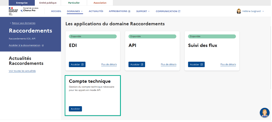 [CHORUS PRO] Comment créer un compte technique ? – Aide Ediflex