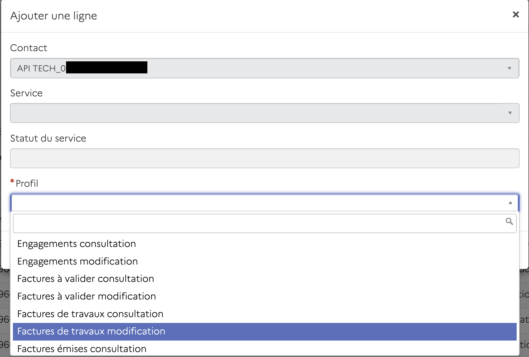 [CHORUS PRO] Modifier les habilitations sur l'espace Facture de travaux – Aide Ediflex